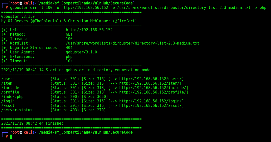 VulnHub - SecureCode | 0x4rt3mis